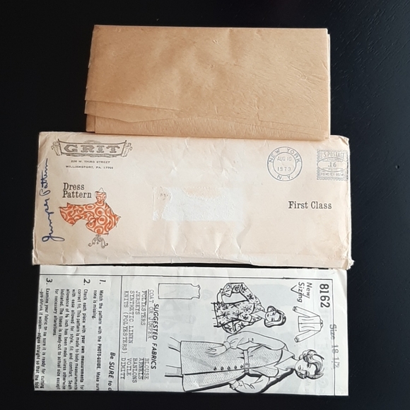 Grit | Office | Vtg Grit Dress Pattern | Poshmark